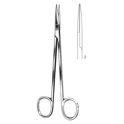 Kelly Abdominal Scissors, Fig 1, Str, 16cm | Rhein Website