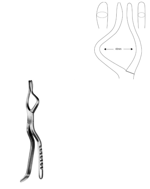 Rowe (Left) Disimpaction Forceps, 24.5cm | Rhein Website