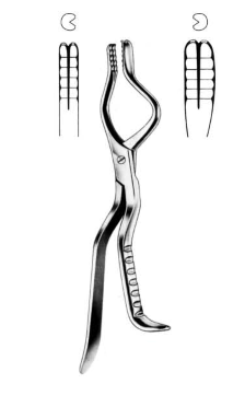Rowe-Dingman (Left) Disimpaction Forceps, 25.0cm | Rhein Website